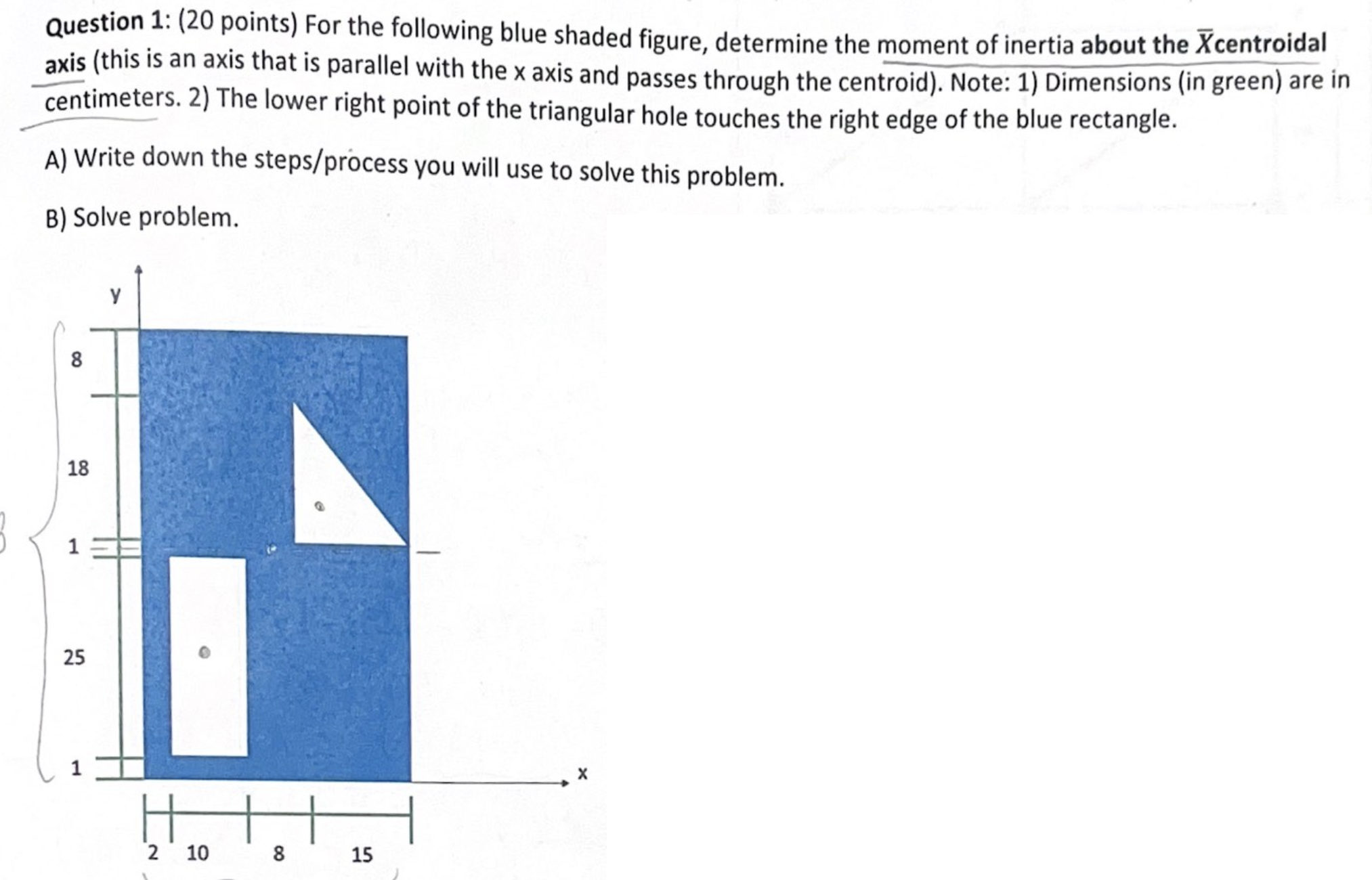 Solved Question 1: (20 ﻿points) ﻿For the following blue | Chegg.com