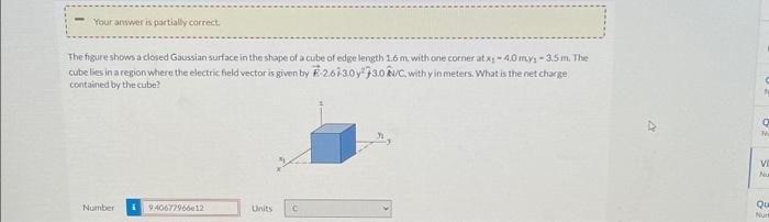 Solved The figure shows a closed Gaussian surface in the | Chegg.com