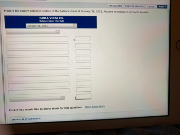 Solved PRINTER VERSION BACK NEXT CALCULATOR Problem 10-01A | Chegg.com