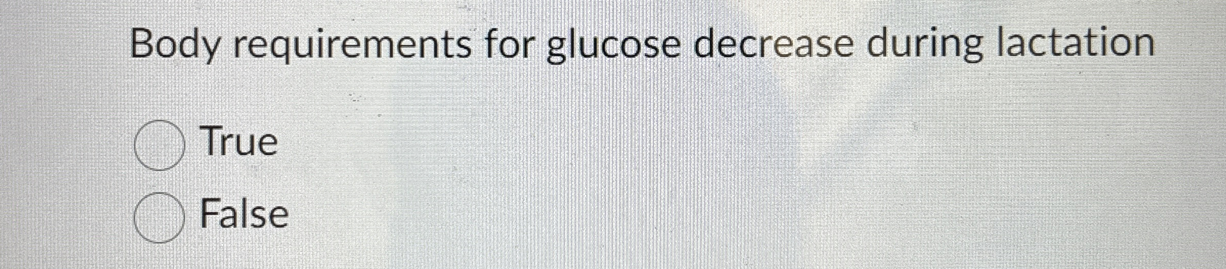 Solved Body requirements for glucose decrease during | Chegg.com