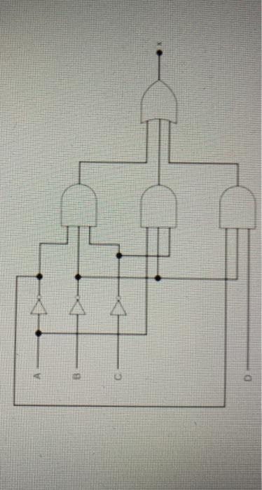 Solved Write The Boolean Output Expression For The Circuit 5652