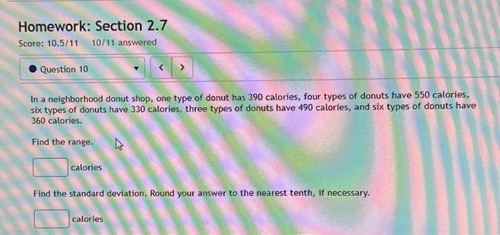 Solved Homework Section 2 7 Score 10 5 11 10 11 Answered