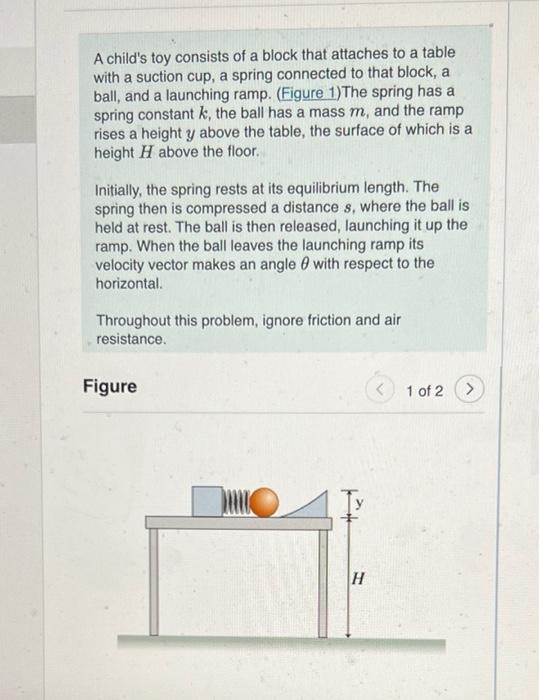 Solved A child's toy consists of a block that attaches to a | Chegg.com