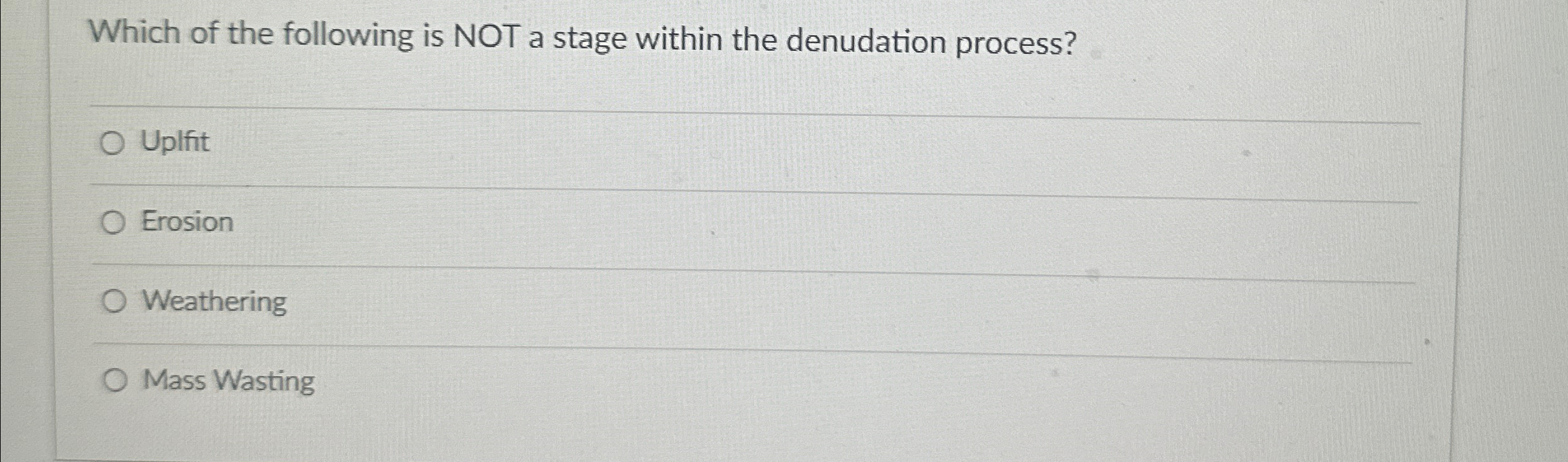 Solved Which of the following is NOT a stage within the | Chegg.com