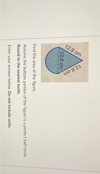 Solved Find the area of the figure. Assume the bottom | Chegg.com