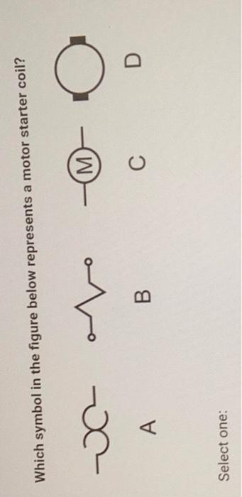 Solved Which symbol in the figure below represents a motor | Chegg.com