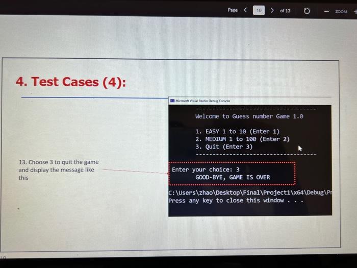 Solved develop a C++ program simple guessing number game for | Chegg.com