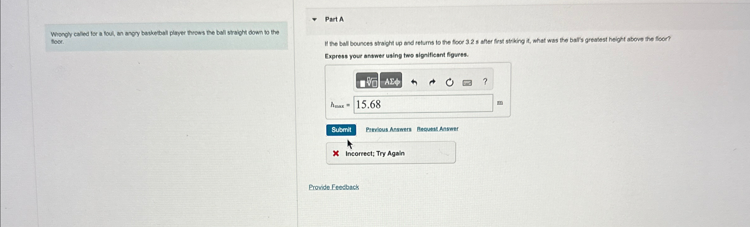Solved Wrongly called for a foul, an angry basketball player | Chegg.com