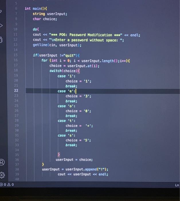 Solved Project Specifications: - Many user-created passwords | Chegg.com
