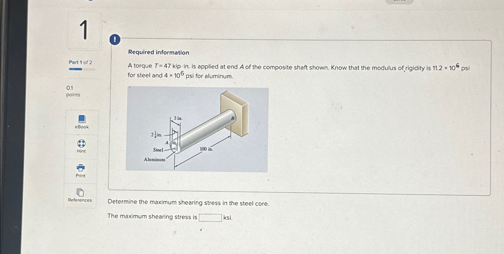 Solved 1!Required informationPart 1 of 20.1 | Chegg.com Solved 1!Required informationPart 1 of 20.1 | Chegg.com