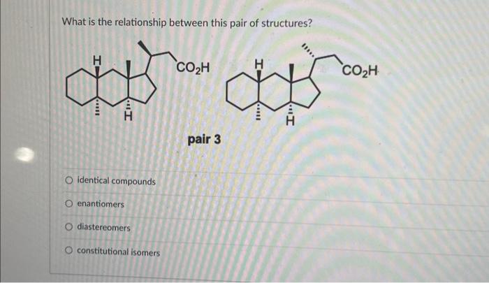 Solved What is the relationship between this pair of | Chegg.com