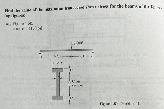 Solved Find the value of the maximum transverse shear stress | Chegg.com