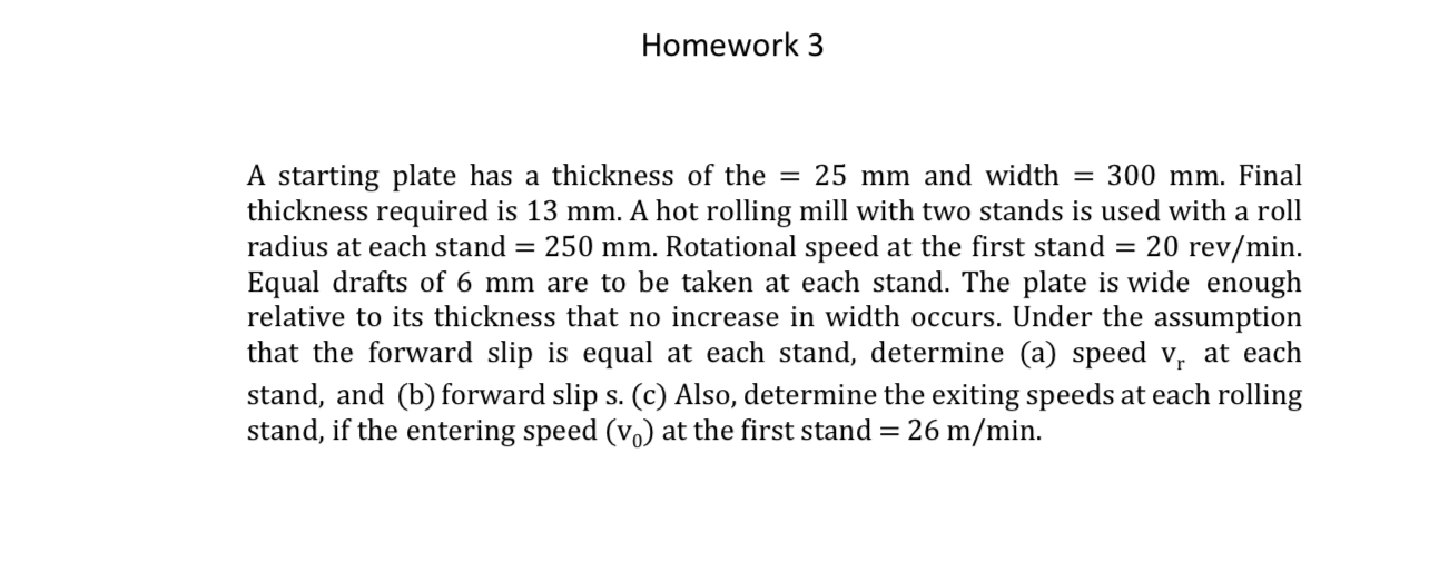 Solved Homework 3A starting plate has a thickness of the | Chegg.com