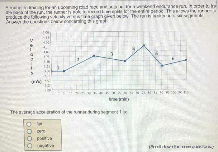 Solved A runner is training for an upcoming road race and | Chegg.com
