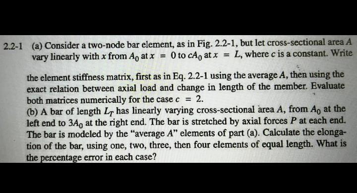 Solved F1+Aσ=0F2−Aσ=0 Figure 2.2-1. (a) A σ=Eϵε=Lu2−u1 | Chegg.com