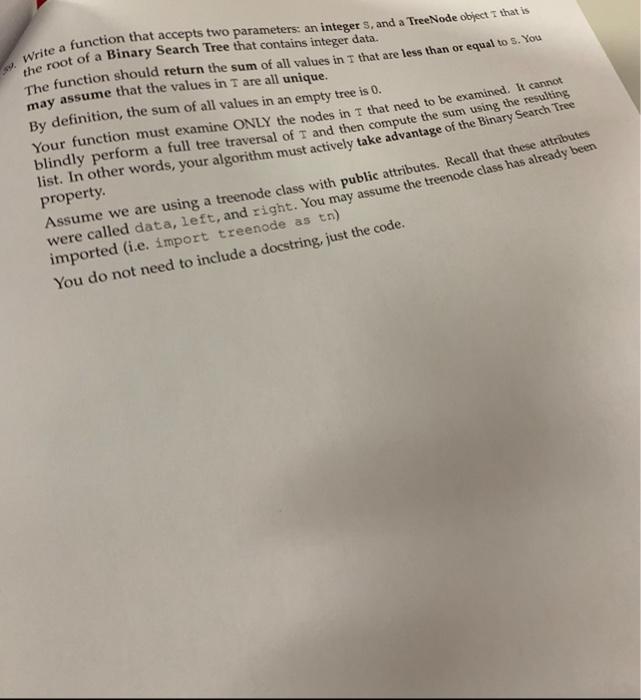 Solved Write a function that accepts two parameters: an | Chegg.com