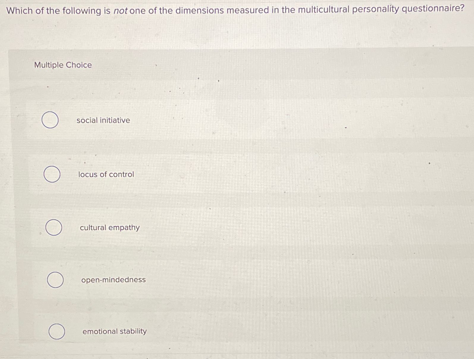 Solved Which of the following is not one of the dimensions | Chegg.com