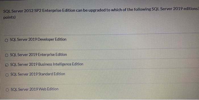 Solved SQL Server 2012 SP2 Enterprise Edition can be | Chegg.com