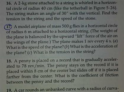 Solved A 2-kg stone attached to a string is whirled in a | Chegg.com