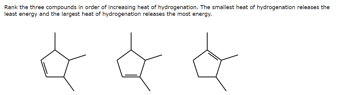 Solved Rank the three compounds in order of increasing heat | Chegg.com