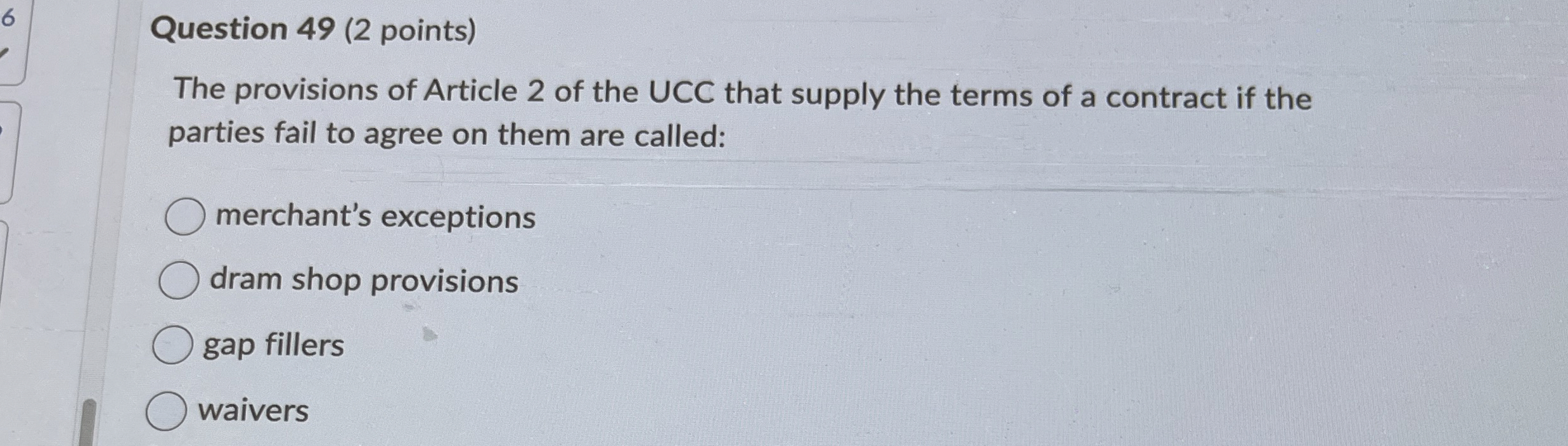 Solved Question 49 (2 ﻿points)The provisions of Article 2 | Chegg.com