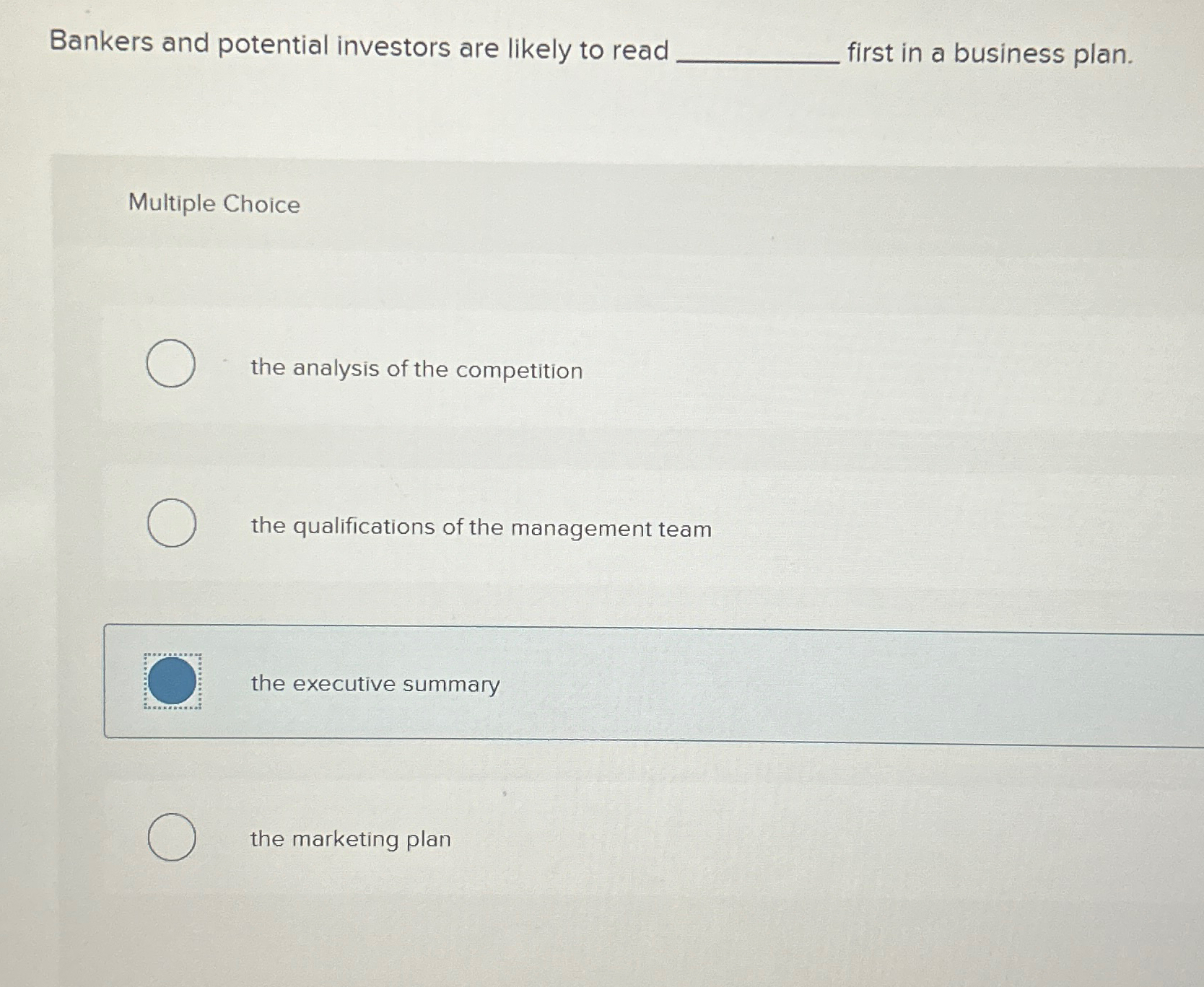 Solved Bankers and potential investors are likely to | Chegg.com