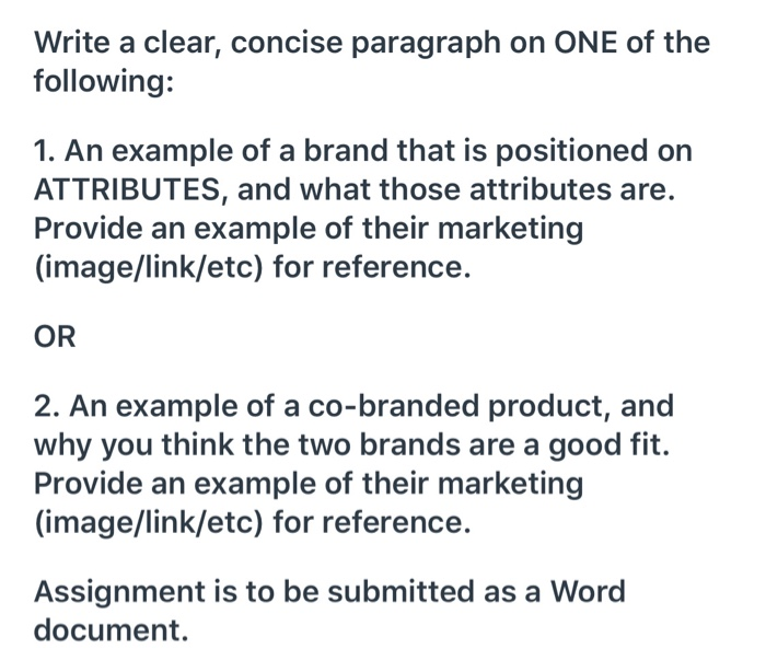 Solved Write a clear, concise paragraph on ONE of the | Chegg.com