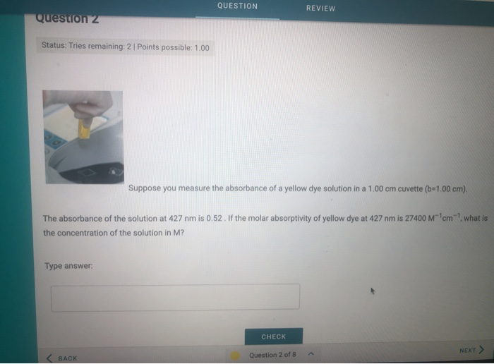 Solved QUESTION REVIEW Question 2 Status: Tries remaining: 2 | Chegg.com