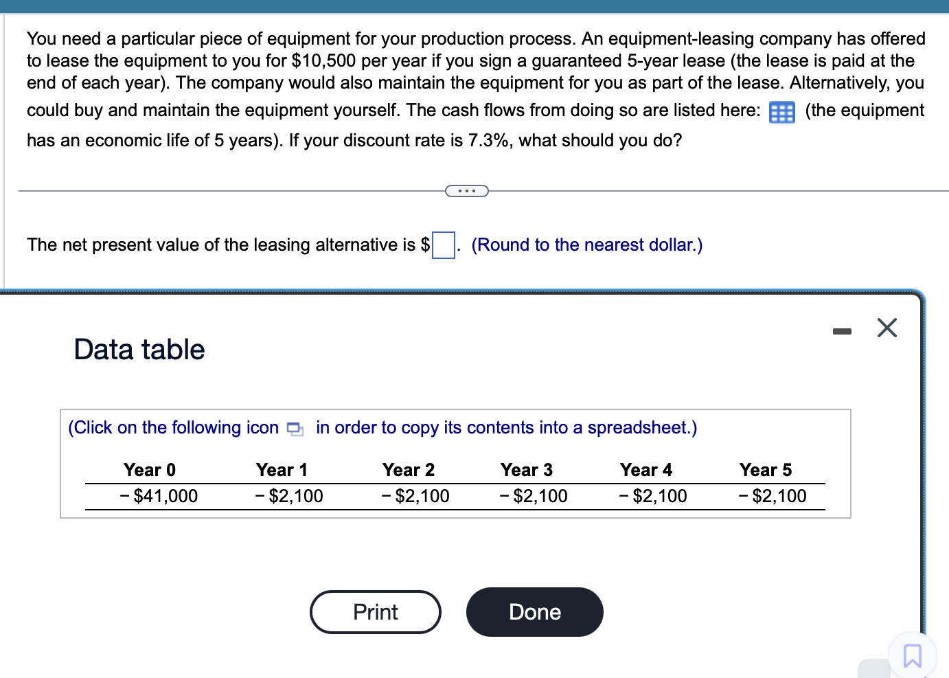 Solved Data table(Click on the following icon ﻿in order to | Chegg.com