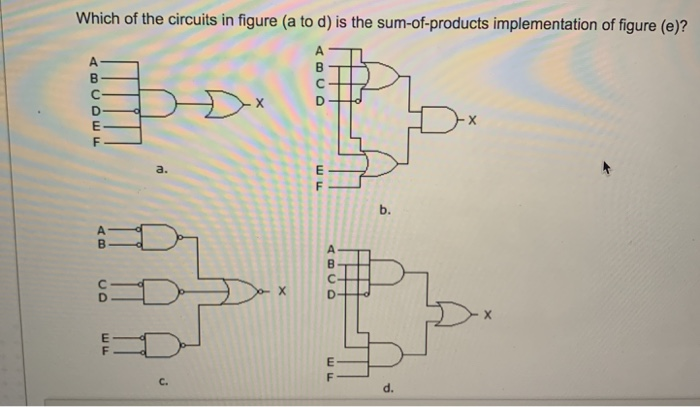 Solved Which of the circuits in figure (a to d) is the | Chegg.com