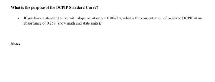 Solved If you have a standard curve with slope equation y = | Chegg.com