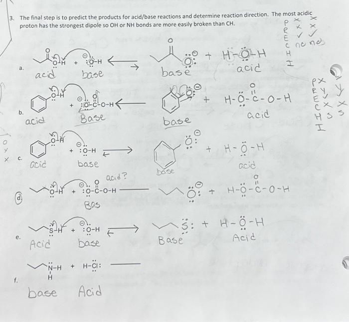 Solved O 3. The final step is to predict the products for | Chegg.com