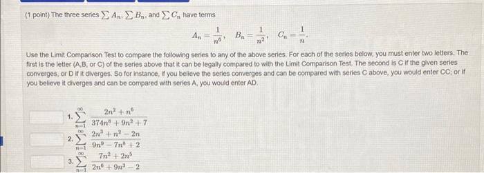 Solved (1 point) Compute the value of the following improper | Chegg.com