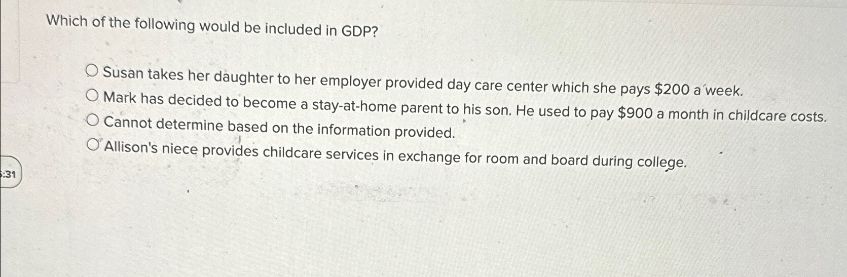 Solved Which of the following would be included in GDP?Susan | Chegg.com Solved Which of the following would be included in GDP?Susan | Chegg.com