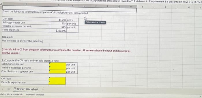 Solved 1 compute the CM Arobo and variable expense ratio. | Chegg.com