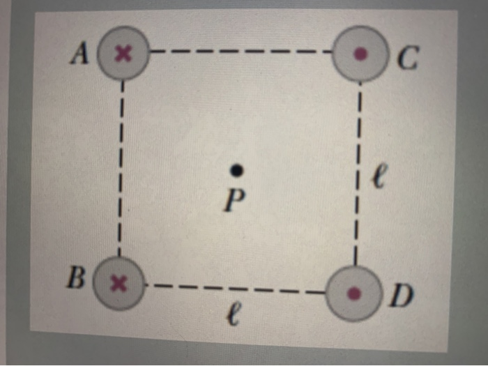 Solved Calculate the magnetic field (uT) in point P. I = | Chegg.com