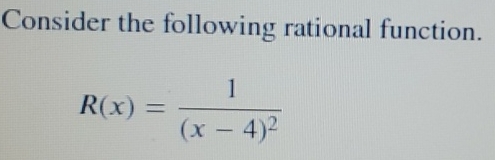 Solved Consider the following rational | Chegg.com
