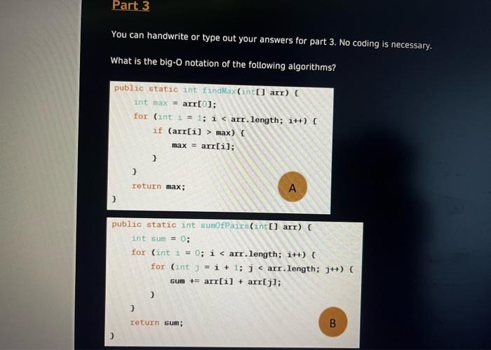 Solved You can handwrite or type out your answers for part | Chegg.com