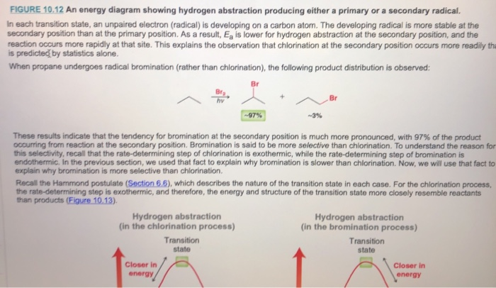 Solved 10.5 Selectivity of Halogenation When propane | Chegg.com