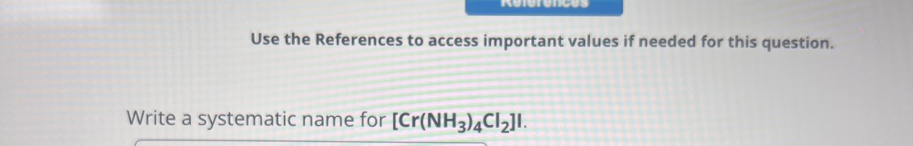 Solved Use the References to access important values if | Chegg.com