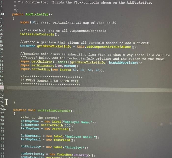 Solved Java Programming Gui This Files Only Purpose Is To 