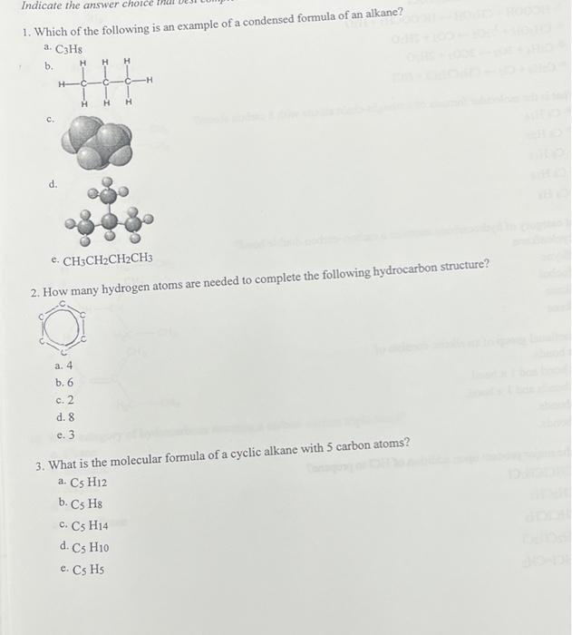 Solved 1. Which of the following is an example of a | Chegg.com