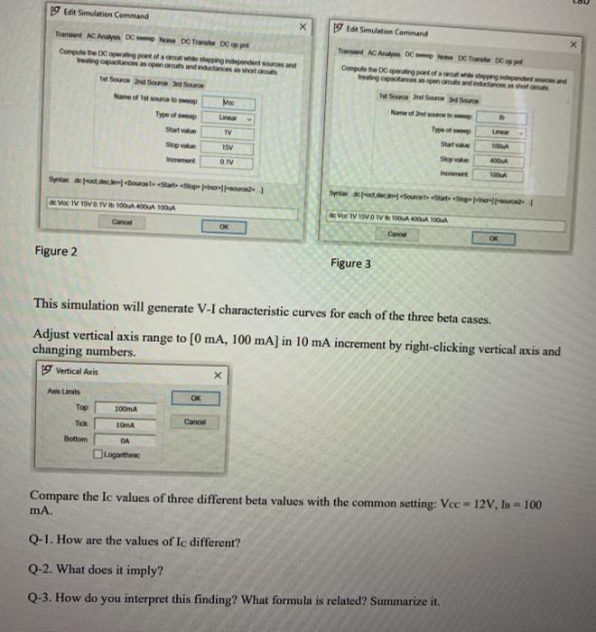 Solved BJT beta value Modification This lab will demonstrate | Chegg.com
