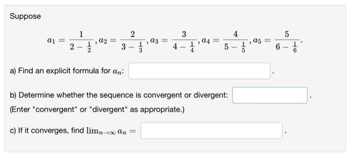 Solved Suppose a1=2−211,a2=3−312,a3=4−413,a4=5−514,a5=6−615. | Chegg.com