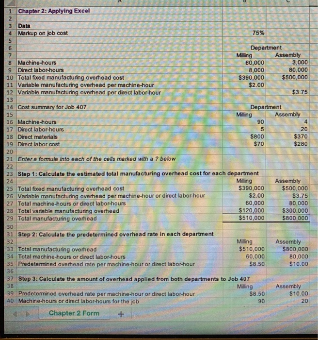 Solved 2. Change the total fixed manufacturing overhead cost | Chegg.com