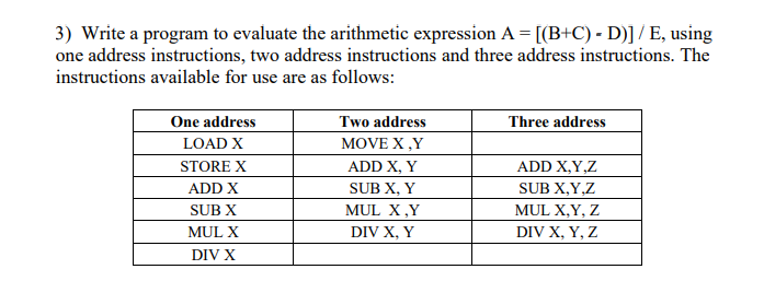 Solved Write a program to evaluate the arithmetic expression | Chegg.com