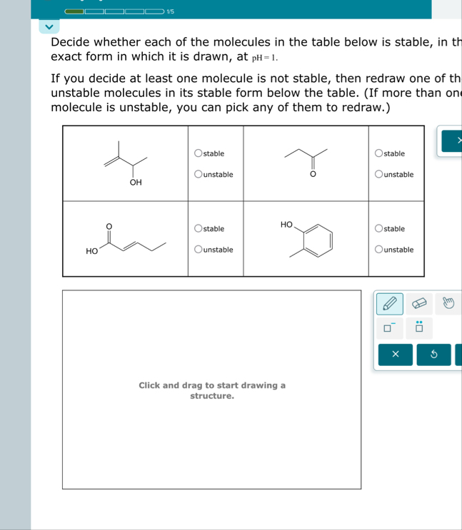 Solved 15Decide whether each of the molecules in the table | Chegg.com