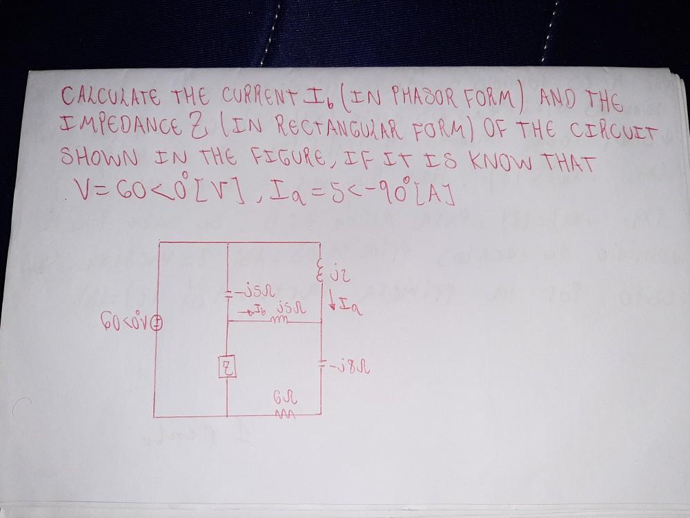 Solved CALCULATE THE CURRENT IO (IN PHASOR FORM) AND THE | Chegg.com