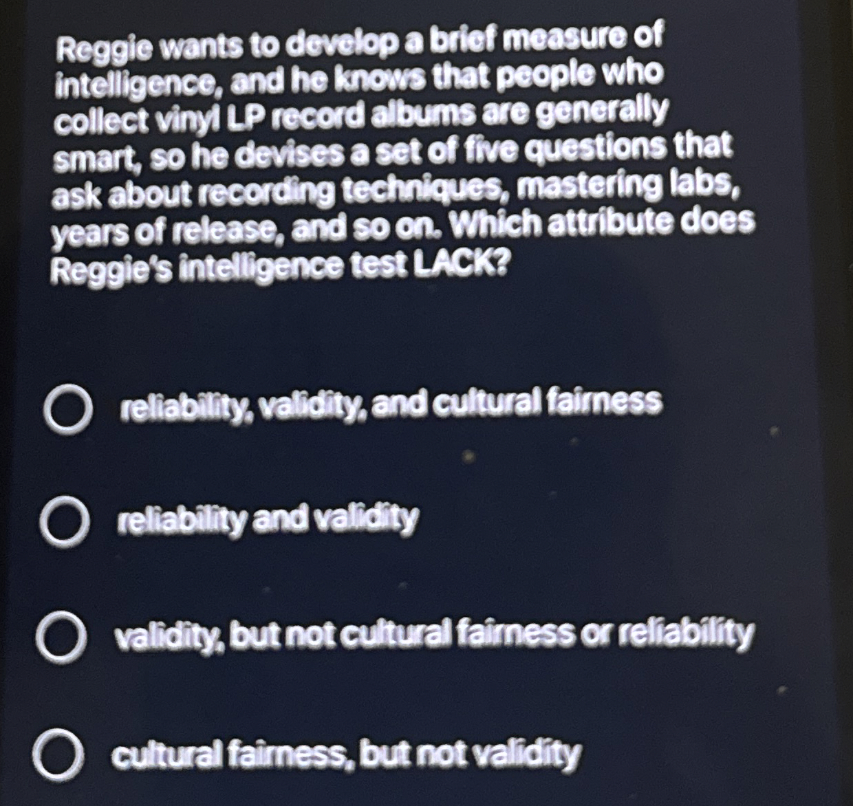 Solved Reggle wants to develop a bricf meagure of | Chegg.com