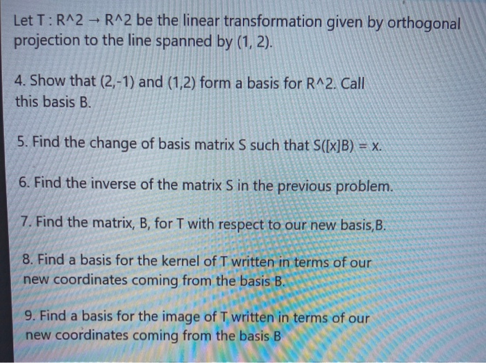 Solved Let T: R^2 - R^2 be the linear transformation given | Chegg.com